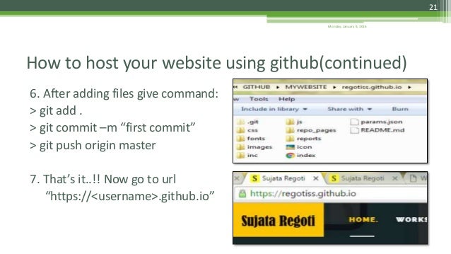 Gitgithubhow To Host Using Github 