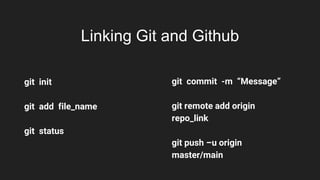 GIT GITHUB.pptx | Operating Systems | Computer Software and Applications