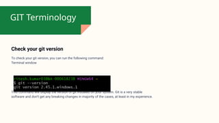 GIT & Github introduction for beginners | PPT