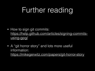 GPG Signing Git Commits | PPT