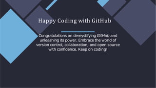 GITHappens, powerpoint about git and github | PPT