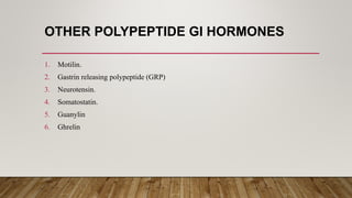 GIT physiology - Gastrointestinal hormones. .ppt