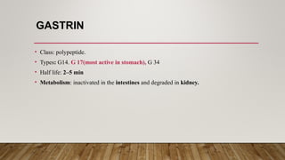 GIT physiology - Gastrointestinal hormones. .ppt