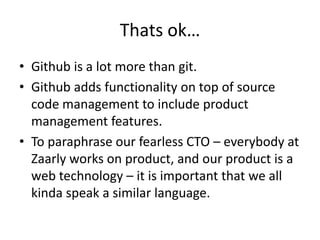 Github for Serious Business Professional | PPTX | Web Development | Internet