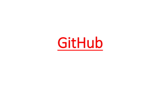 Git hub | PPT