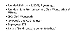 Git hub | PPTX | Computing | Technology & Computing