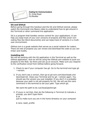 Git/GitHub | PDF