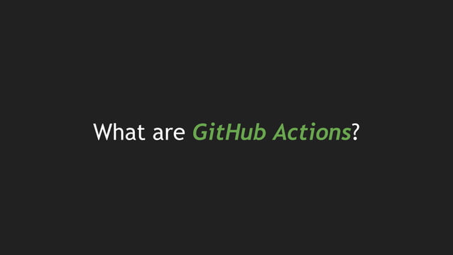 Container based CI/CD on GitHub Actions | PPT