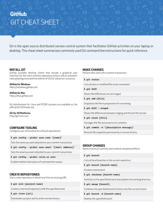 Github git-cheat-sheet | PDF