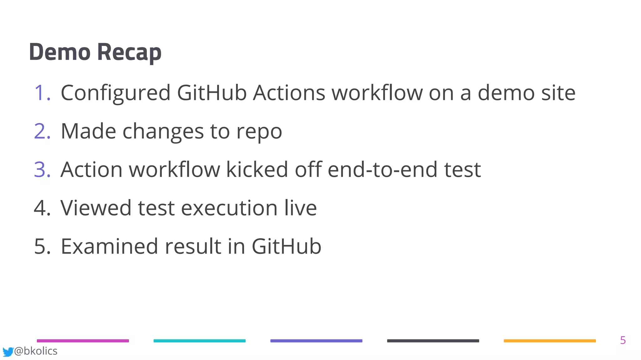 Github Actions Demo With Mabl Ppt