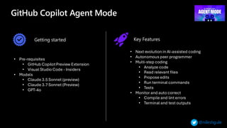 GitHub Copilot Agent Mode - Azure Builders Melbourne | PDF
