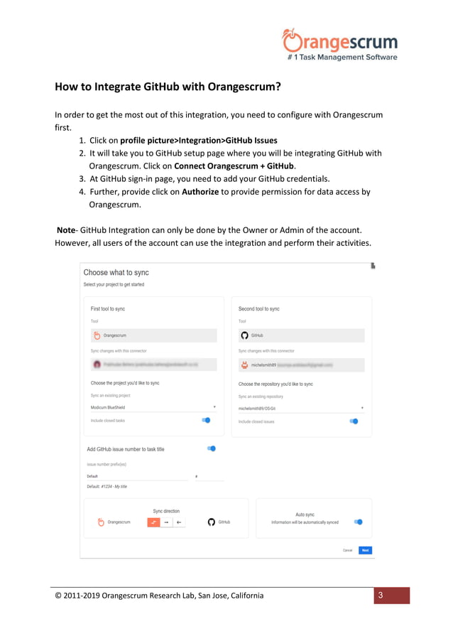 GitHub Integration for Orangescrum Cloud Released! | PDF | Web Development | Internet