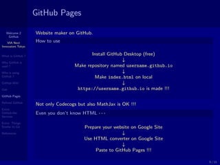 GitHub Introduction | PPT