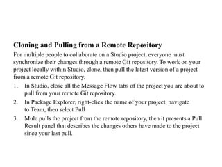 Github plugin setup in anypointstudio | PPTX | Computing | Technology & Computing