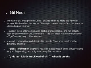 Git ile versiyon kontrolü | PPTX