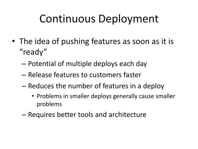 Git in Continuous Deployment | PPT