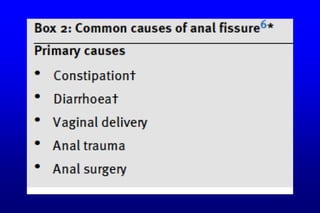 Git j club anal fissure adults22 | PPTX