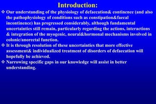 Git j club defecation physiology &disorders21 | PPT