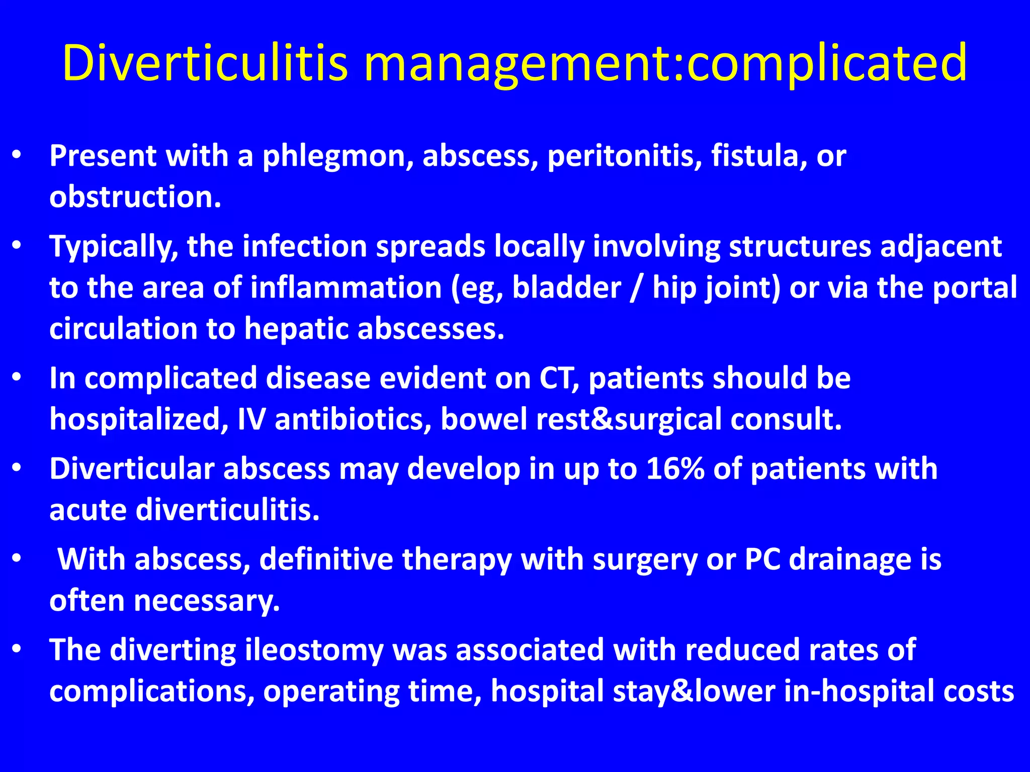 GIT j club diverticulosis16. | PPTX