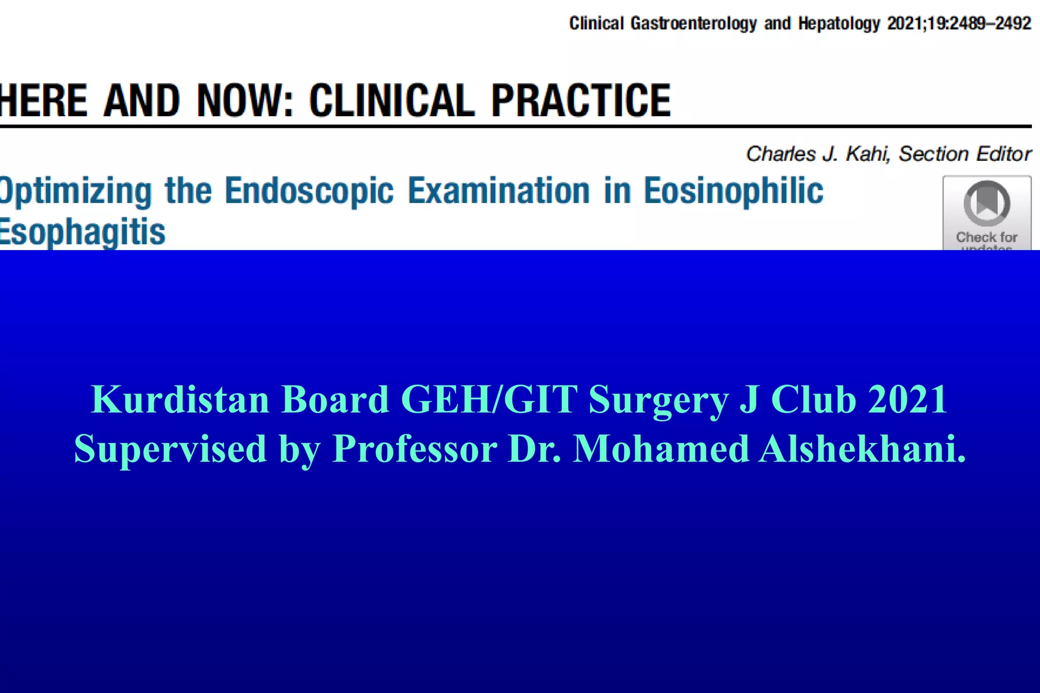 Git j club eo e erefs 21 | PPT