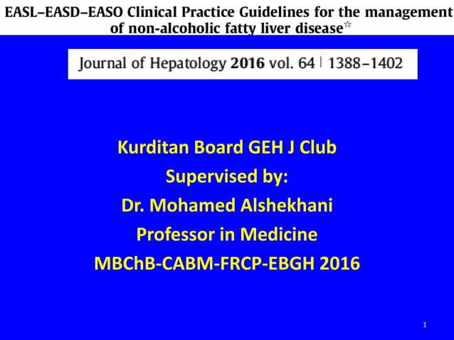 Git j club GSs EASLD guides | PPT