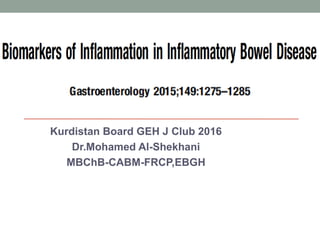 Git j club IBD biomarkers. | PPT