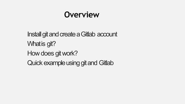 Introduction to Gitlab | Gitlab 101 | Training Session | PPTX