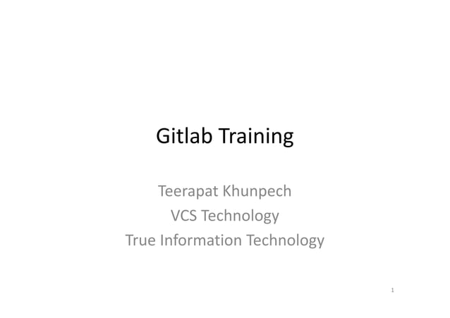 Gitlab Training with GIT and SourceTree | PDF