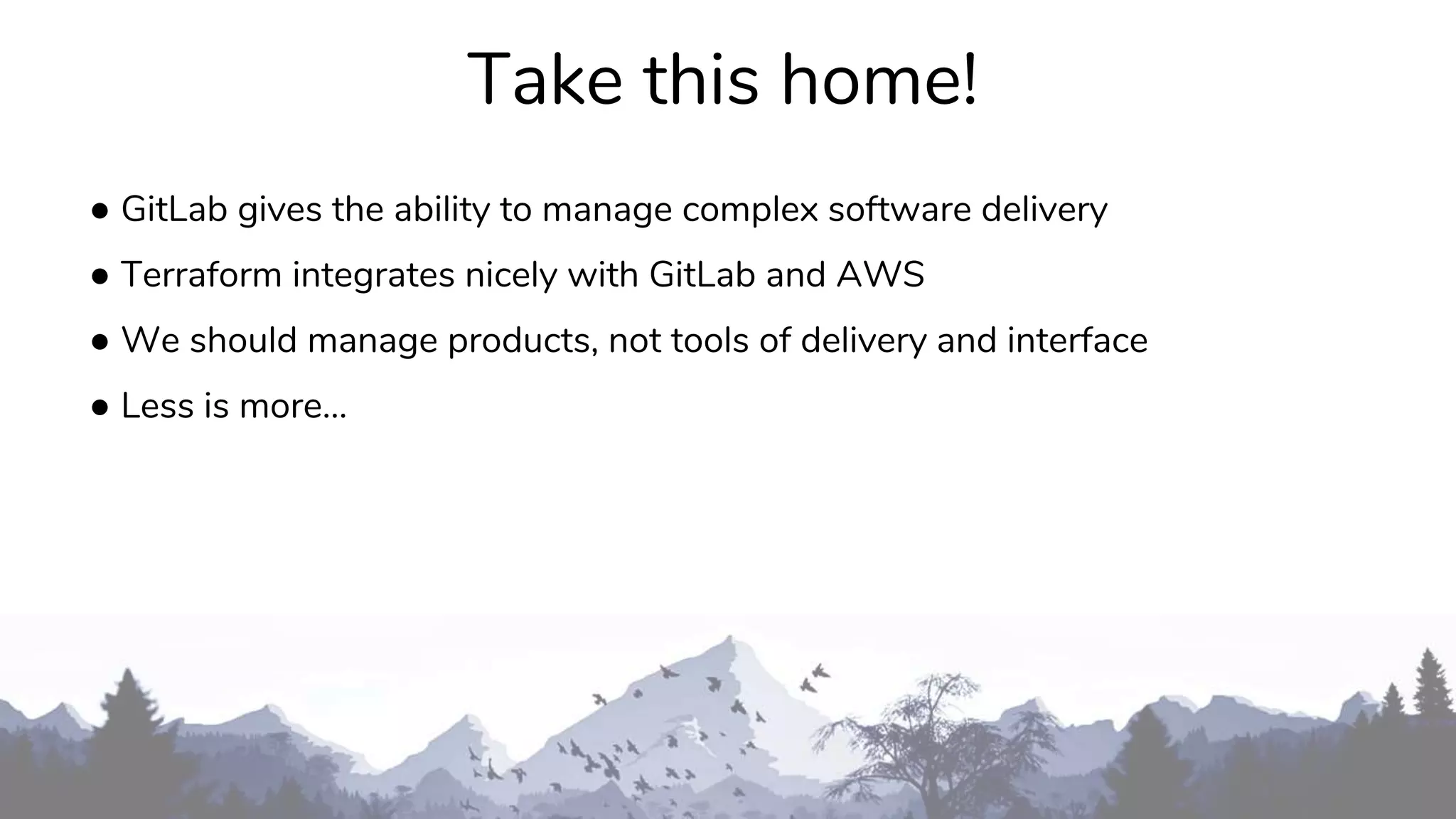 GitLab, AWS and Terraform: The Perfect Combination | PPT
