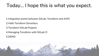 GitLab, AWS and Terraform: The Perfect Combination | PPTX