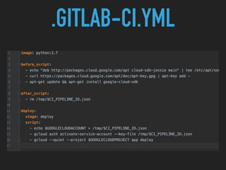 Gitlab CI + GAE Autodeploy | PPT | Free Download