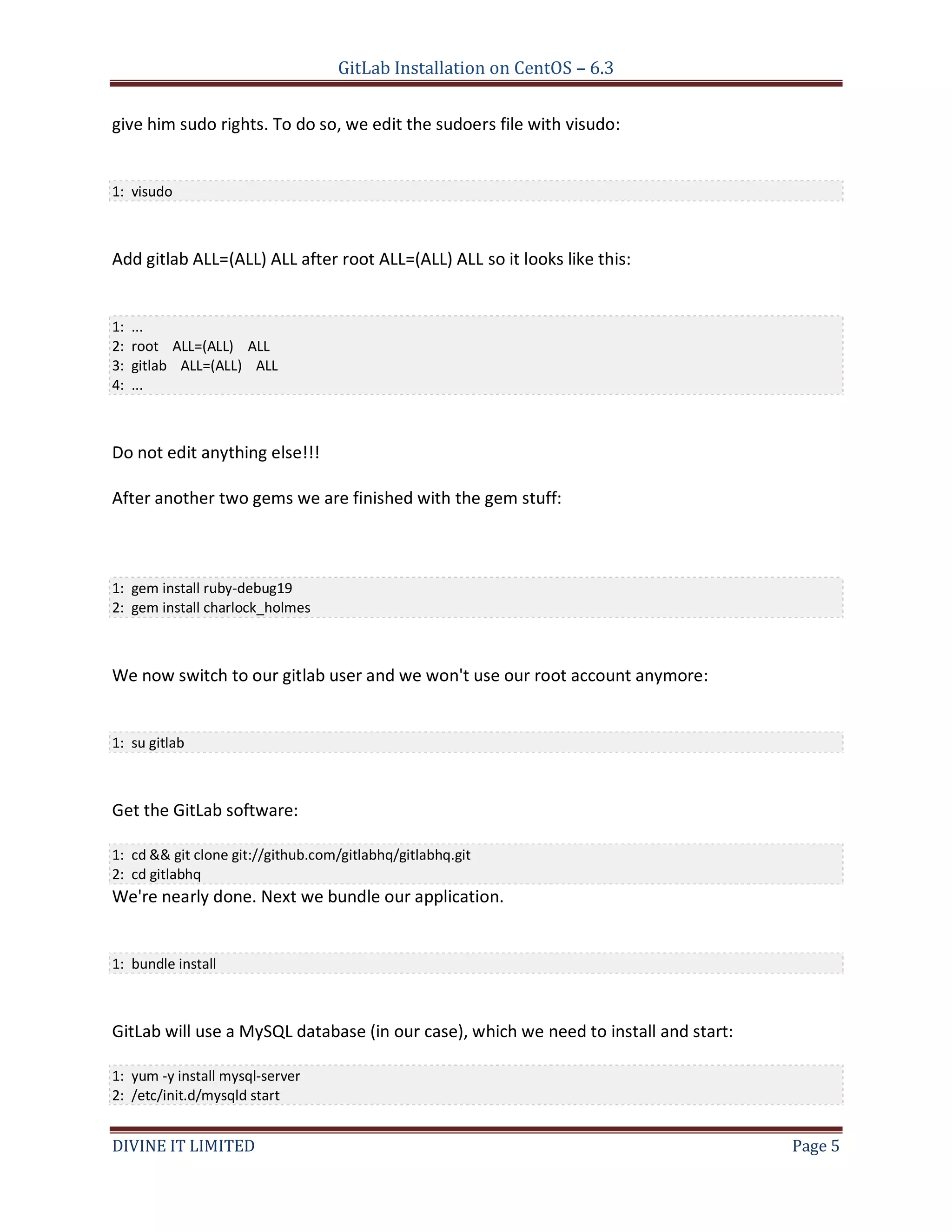 Gitlab Installation Pdf Programming Languages Computing