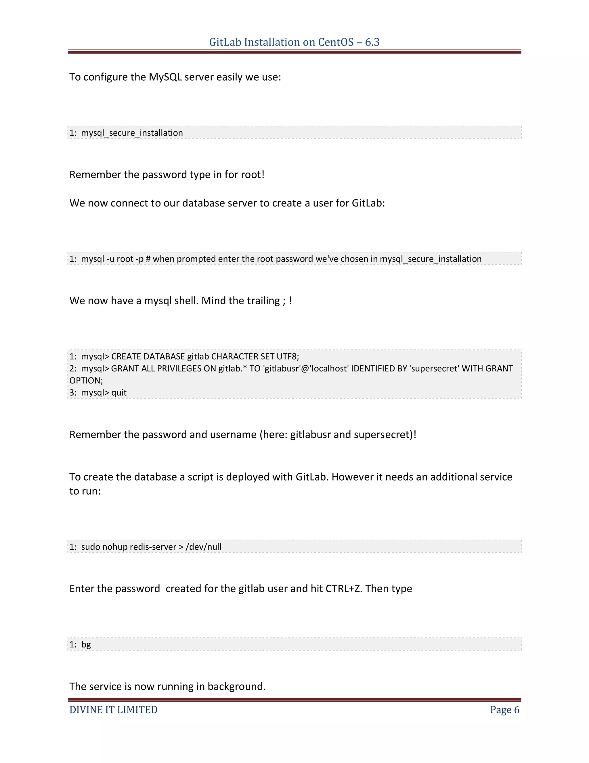 Gitlab installation | PDF