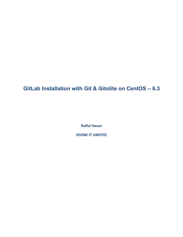 Gitlab Installation Pdf Programming Languages Computing