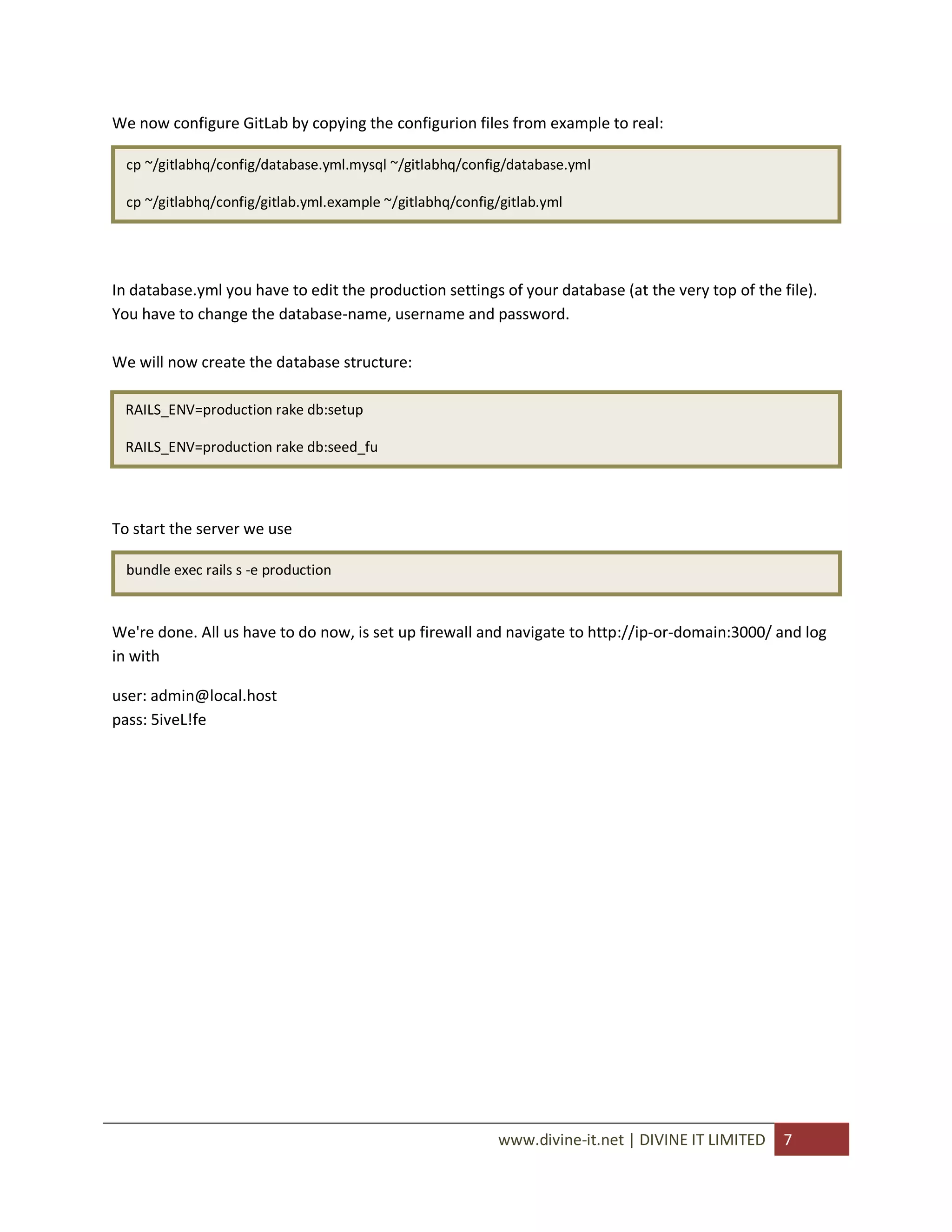 Git lab installation guide | PDF | Programming Languages | Computing