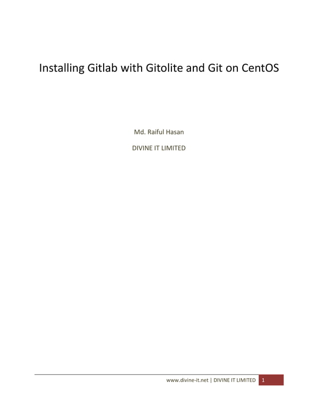 Git lab installation guide | PDF | Programming Languages | Computing