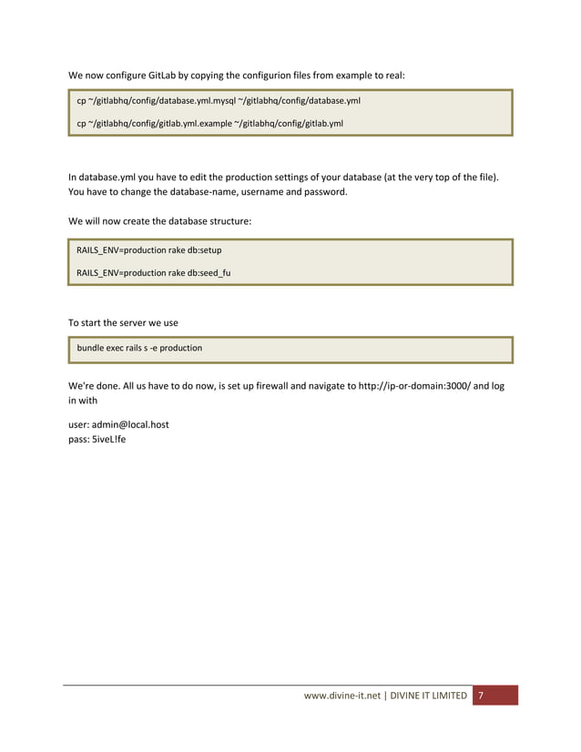 Git lab installation guide | PDF | Programming Languages | Computing
