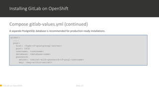 GitLab on OpenShift | PPT