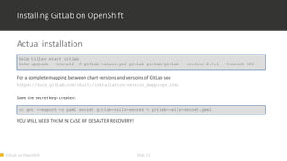GitLab on OpenShift | PPT