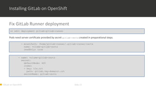 GitLab on OpenShift | PPT