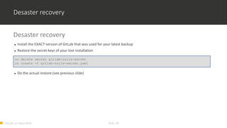 GitLab on OpenShift | PPT