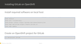 GitLab on OpenShift | PPT