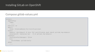 GitLab on OpenShift | PPT
