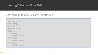 GitLab on OpenShift | PPT