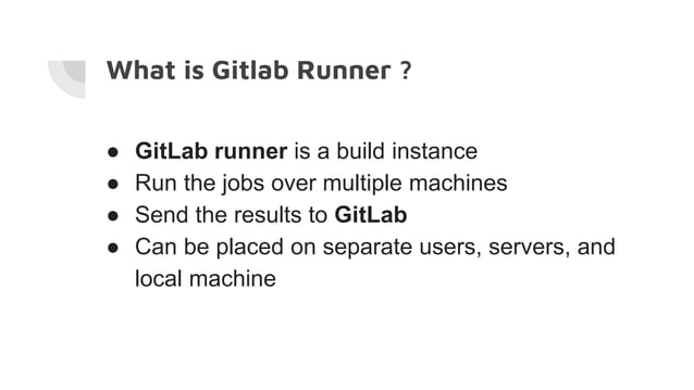 Gitlab runner in aws | PPT