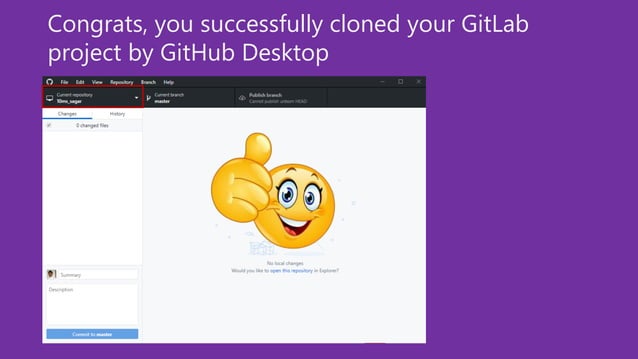 Gitlab With Github Desktop Ppt