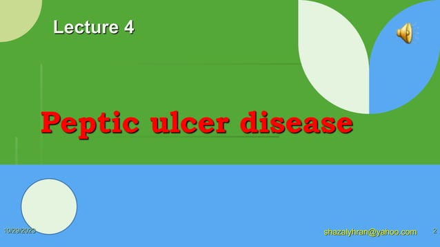 GIT LECTURE 4 Peptic ulcer.pptx