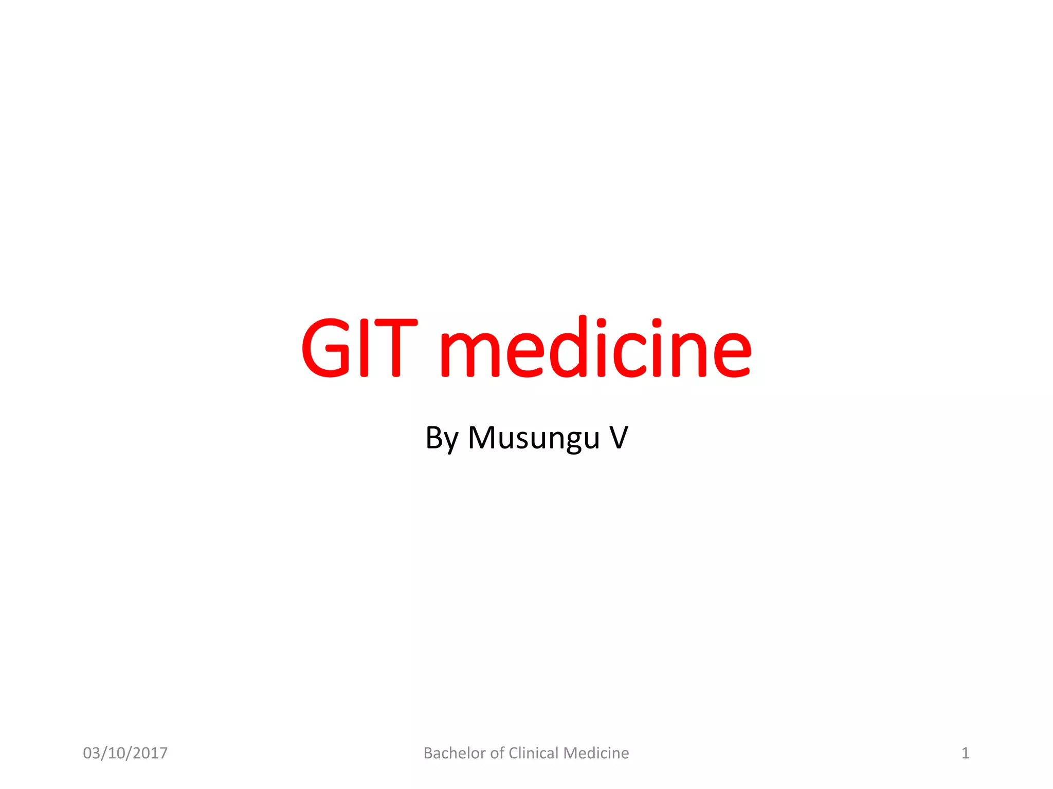 Git medicine | PPTX