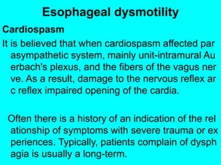 GIT (Dysphagia Syndrome) | PPTX