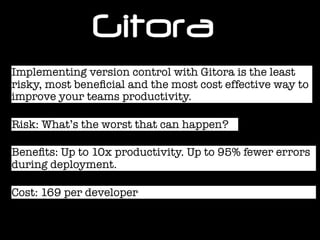 Gitora, Version Control for PL/SQL | PDF